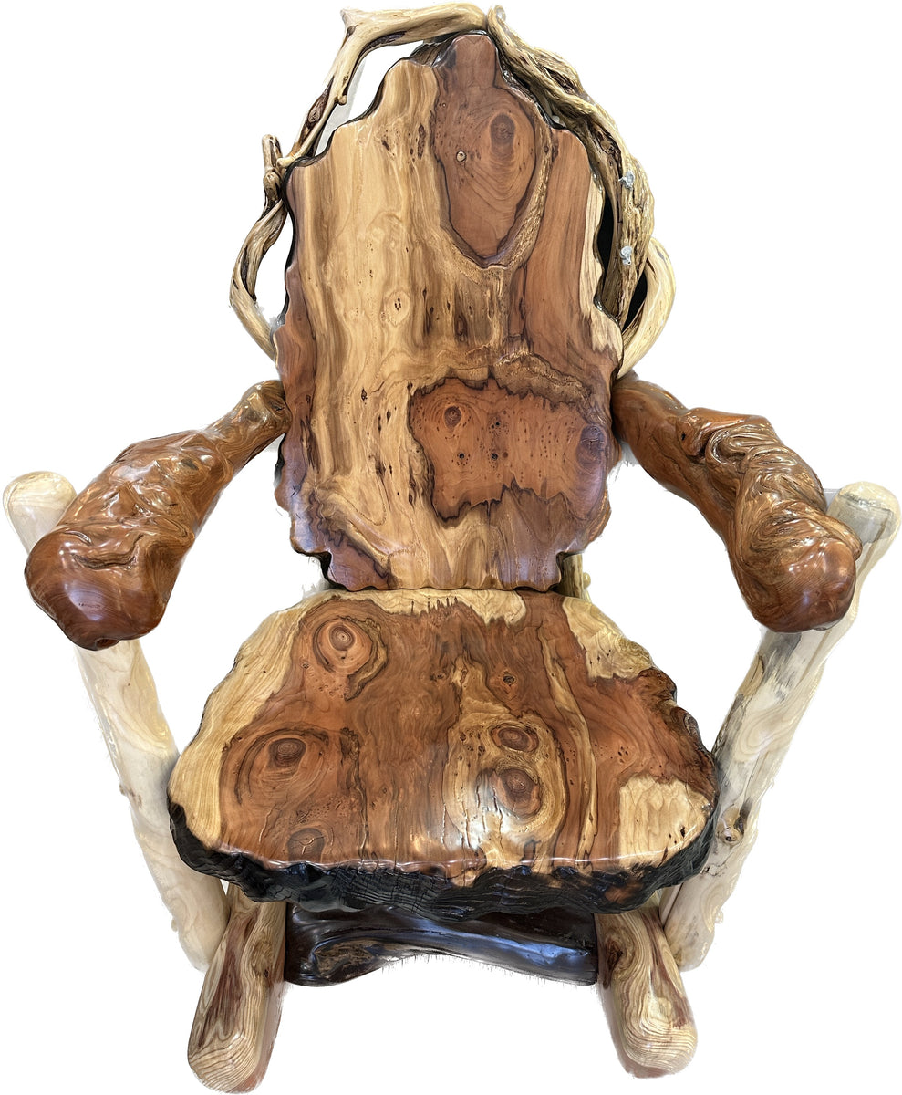 All Natural Redwood Rocking Chair – BG
